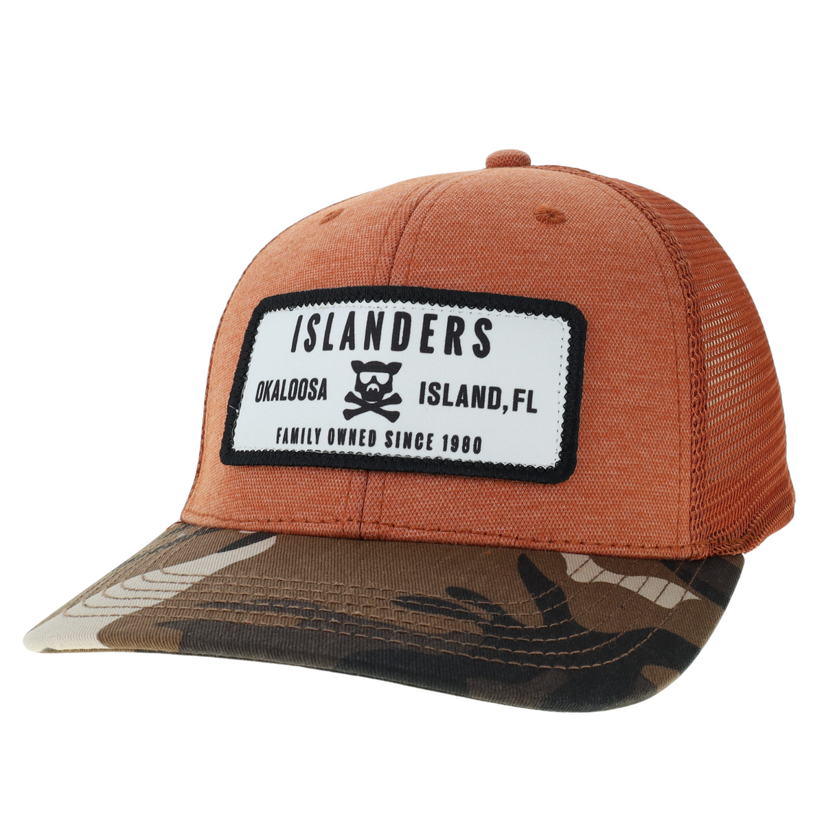 Islanders Camo Crossbones Patch Mid-Pro Snapback Trucker – Islanders ...